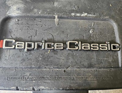 nos 1980 - 1990 Chevrolet caprice classic emblem deck lid trunk new ...