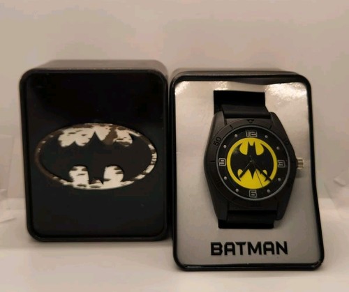 Accutime DC Comics Batman Black Watch Silicone Band BAT9225BL NEW ...