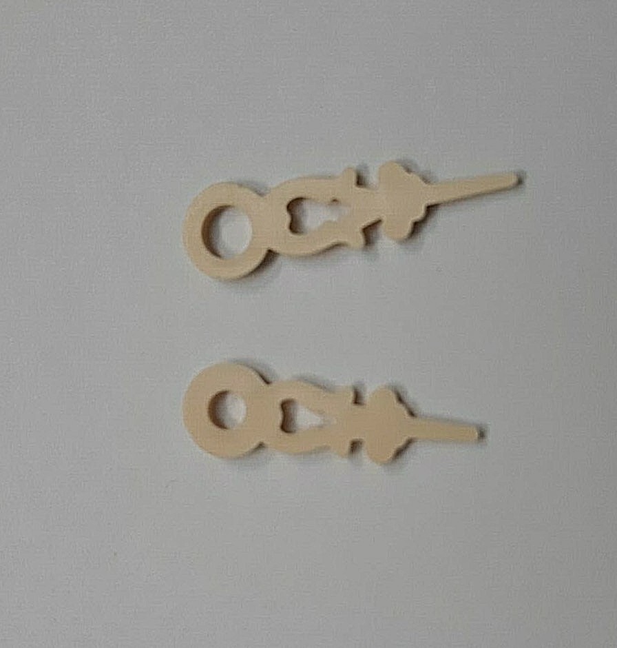 CUCKOO CLOCK HANDS CREAM ROUND HOLE MANY SIZES | eBay