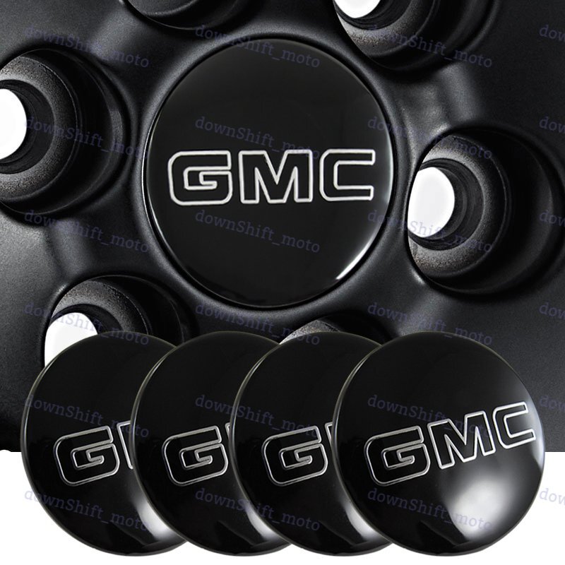 4PCS GMC Silver/Black wheel Center Caps 22837060 83mm 3.25" Sierra ...