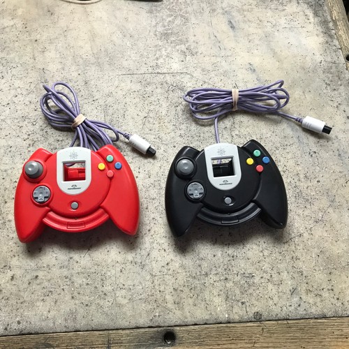 Lot of 2 Red & Black AstroPad Controllers Sega Dreamcast System Console ...