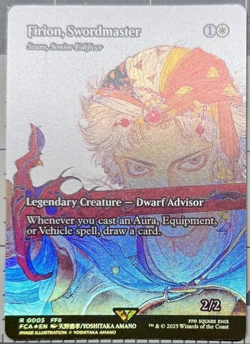MTG Magic Final Fantasy Firion, Swordmaster Sram, Senior Edificer ...
