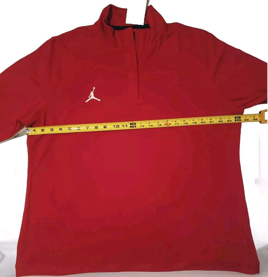Nike Jordan Dri-fit Women's 1/4 Zip Long Sleeve Red Top DQ7917-657 Size ...
