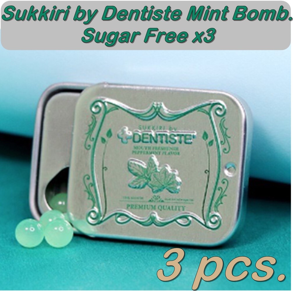 Sukkiri by Dentiste Mint Bomb Mouth Freshener. Mastic Oil Mint. Candy ...