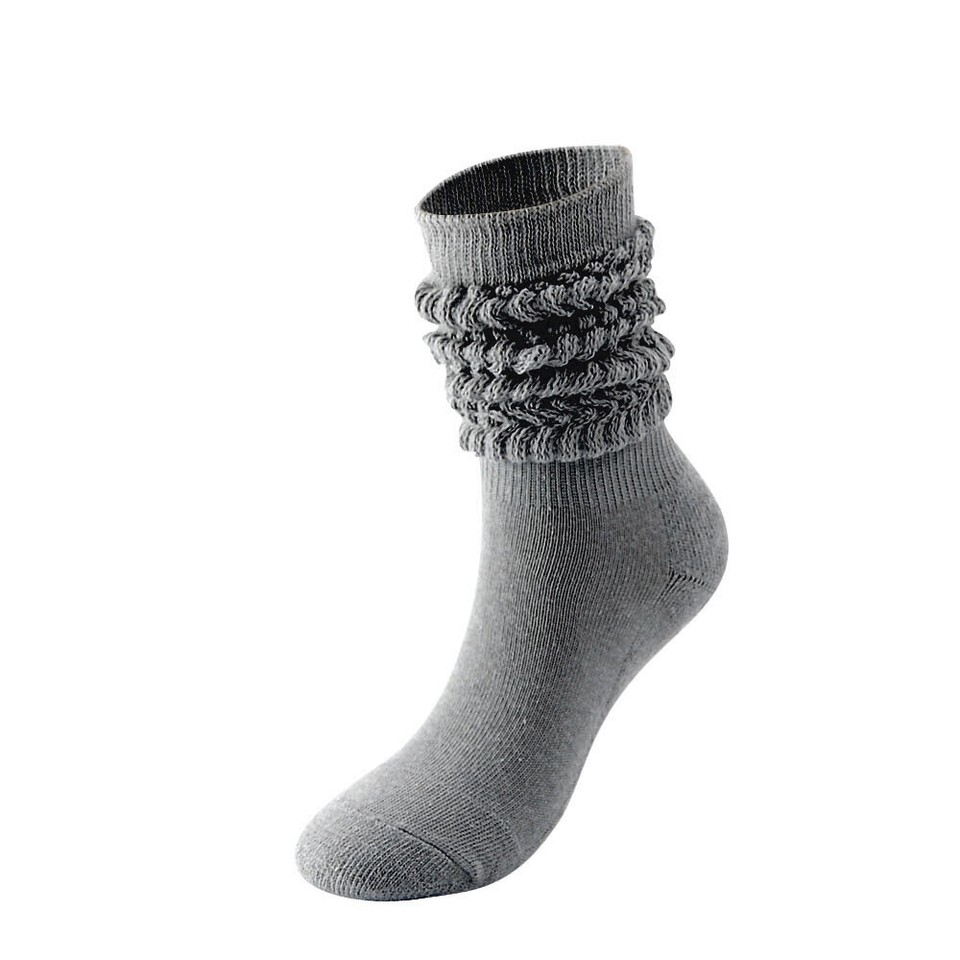 Slouch Socks Men Women Cotton Scrunch Knee High Extra Long Heavy Socks ...