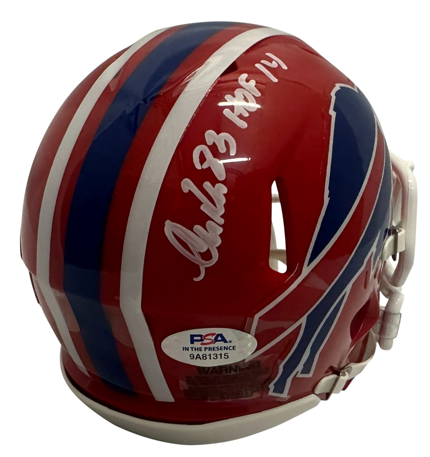 Andre Reed autographed signed inscribed mini helmet Buffalo Bills PSA ...