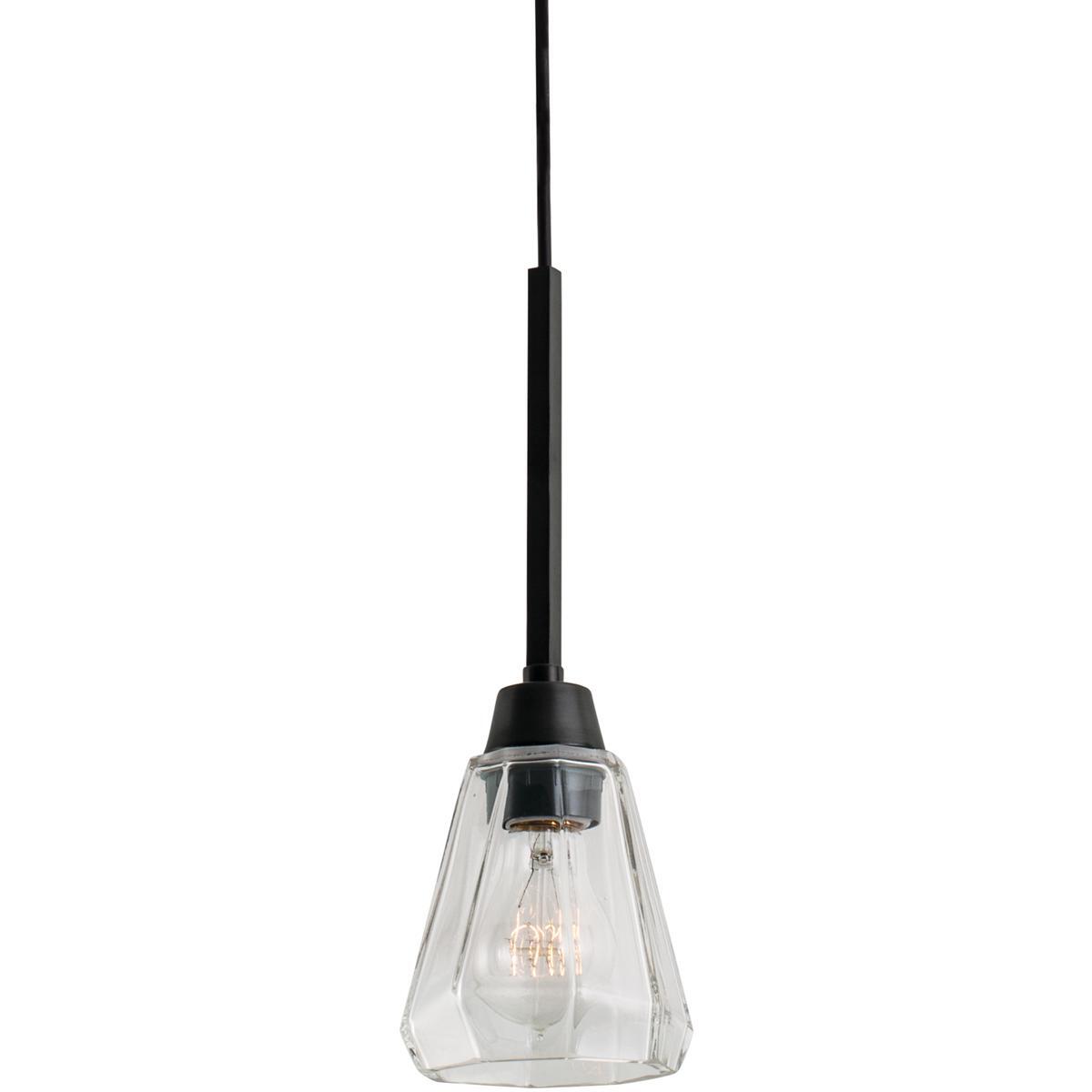 Norwell Lighting 8284-ADB-CL Arctic Pendant Acid Dipped Black ...