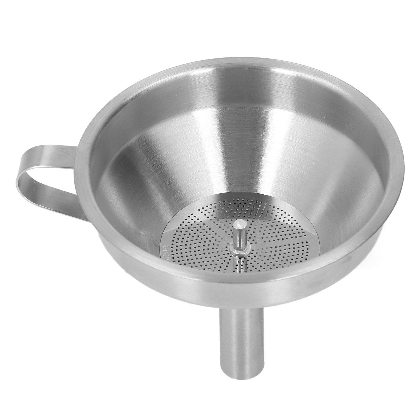 Kitchen Large Funnel Comfortable Grip Stainless Steel Funnel Stable For ...