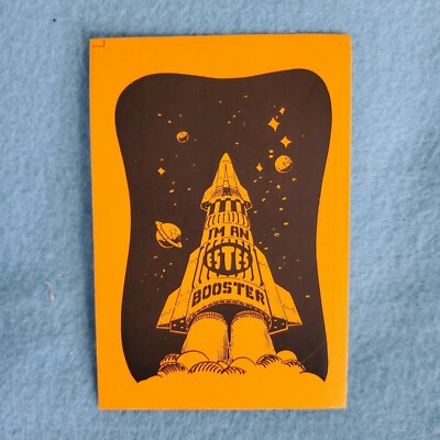 VINTAGE - ESTES MODEL ROCKETRY "ESTES BOOSTER STICKER" NEW LOOK!! | eBay