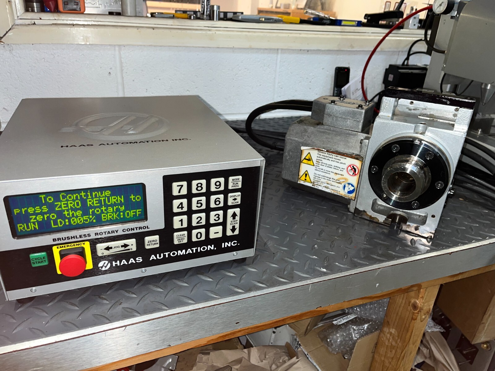 Haas ha5c 5c 4th Axis rotary brushless with control box HRT (5KPLUSVAT ...