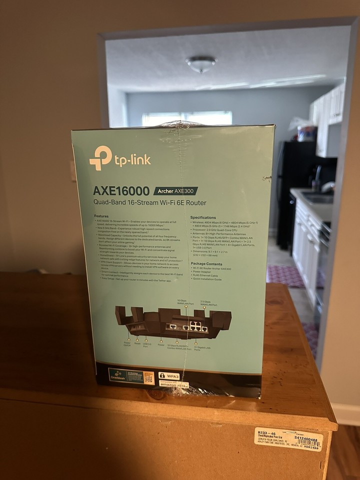 TP-LINK AXE16000 Quad-Band 7 Ports Wi-Fi 10Gbps Gaming Router ...