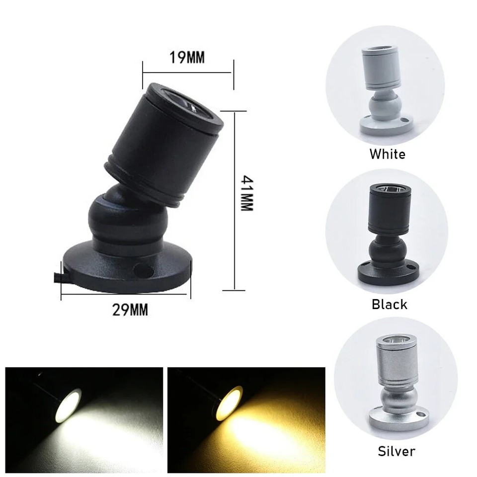 USB 5V Mini SpotLight Downlight for Dimmable LED Cabinet Lights ...
