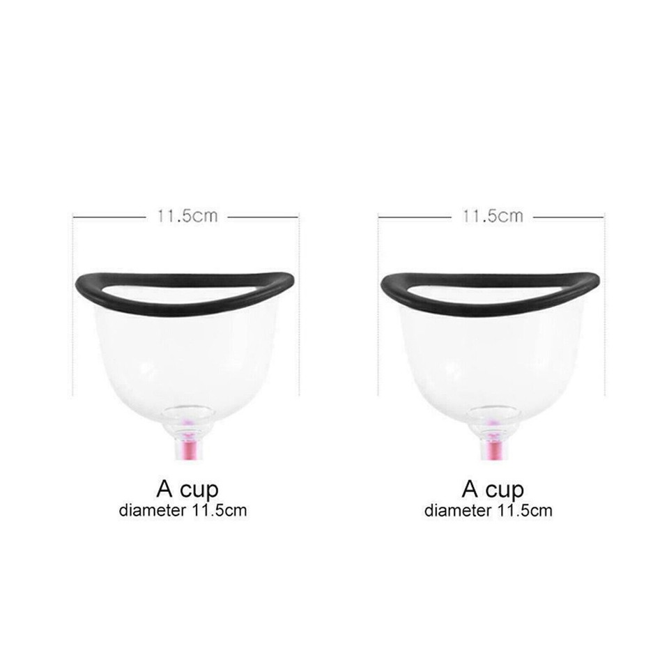 A-D Cups Breast Enlargement Vacuum Therapy Enhancement Pump CupMassage ...