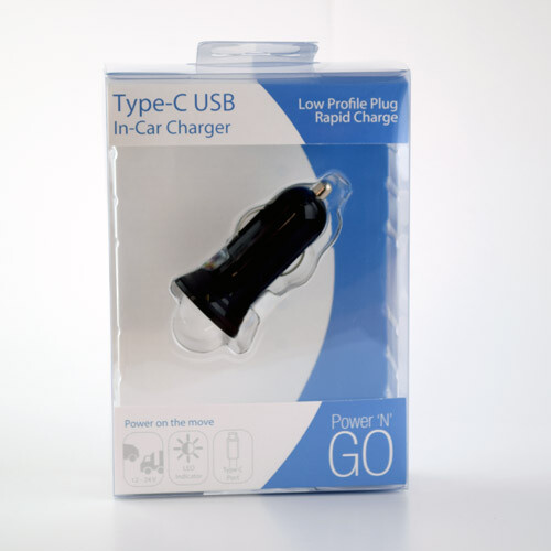 Pama In Car Vehicle Cable Lead Rapid Charge Charger with USB Type C ...