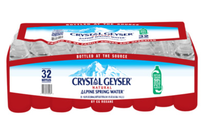 Crystal Geyser Alpine Spring Water, 16.9 oz Bottle, 32/Carton SAMEDAY ...
