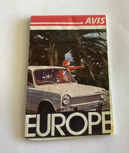 Avis Rent a Car Europe 1971 Road Map B1 | eBay
