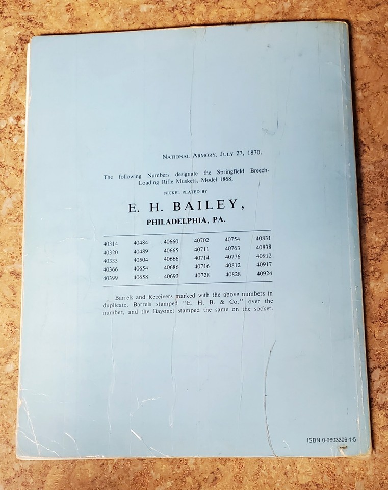 Springfield Research Service Serial Numbers of U.S. Martial Arms Volume ...