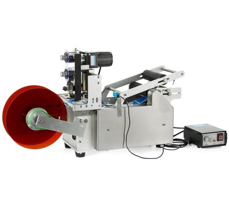Semi-Automatic Round Bottle Labeler Labeling Machine Coding Machine ...