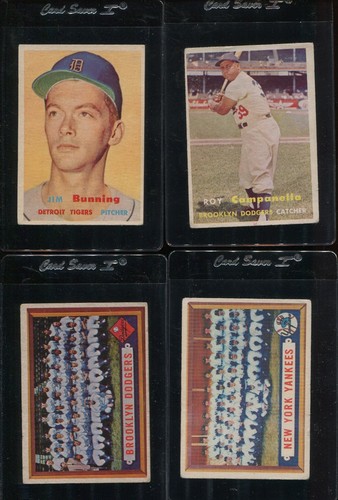 1957 Topps Complete Set (#1-407) Vg w/ 7 graded cards | eBay