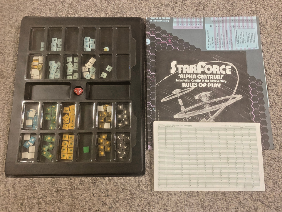 StarForce Alpha Centauri - SPI 1974 (Flat Tray) - Missing 9 Generic ...