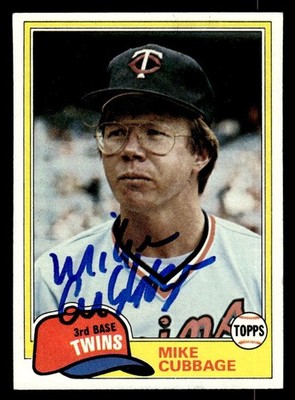 1981 Topps Baseball #657 Mike Cubbage Signed Autograph (no COA) *e1 | eBay