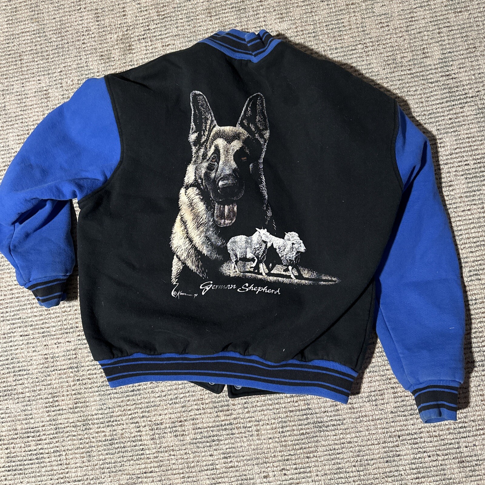 Vintage 1998 German Shepherd Varsity Jacket - Gem