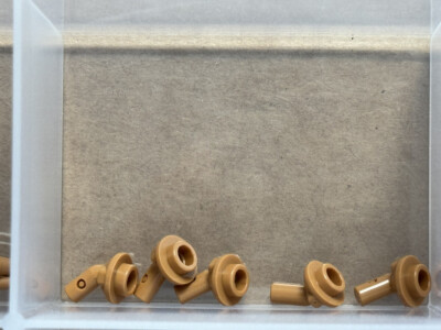 LEGO Parts - Medium Nougat Bar 1L with Angled Hollow Stud - No 65578 ...