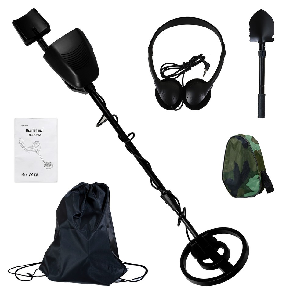 LCD Metal Detectors Waterproof Gold Digger Deep Sensitive Hunter Coil ...