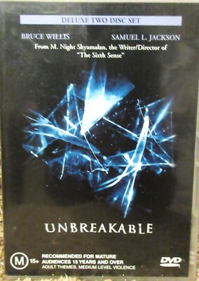 UNBREAKABLE-BRUCE WILLIS-SAMUEL JACKSON-2DVDS-R4-DELUX-MOVIE-M-1 EXTRA ...