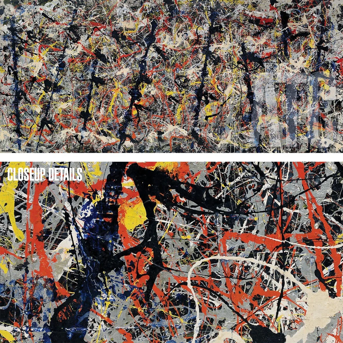 Jackson Pollock Paintings Blue Poles