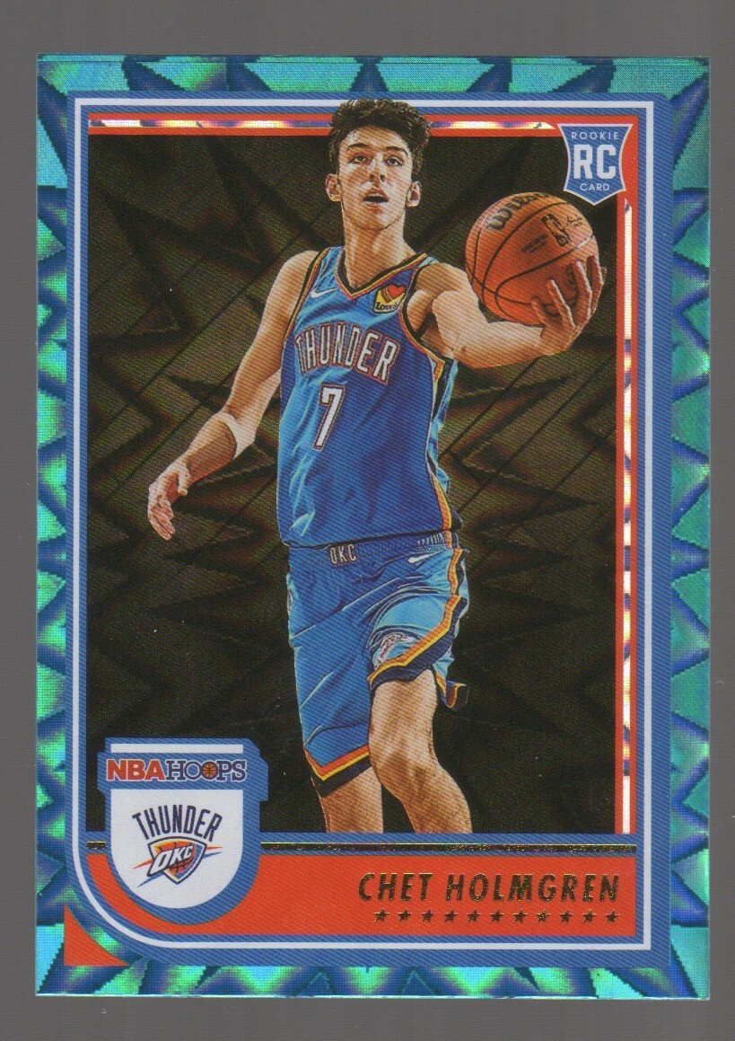 2022-23 Panini NBA Hoops - Rookies Teal Explosion #232 Chet Holmgren ...