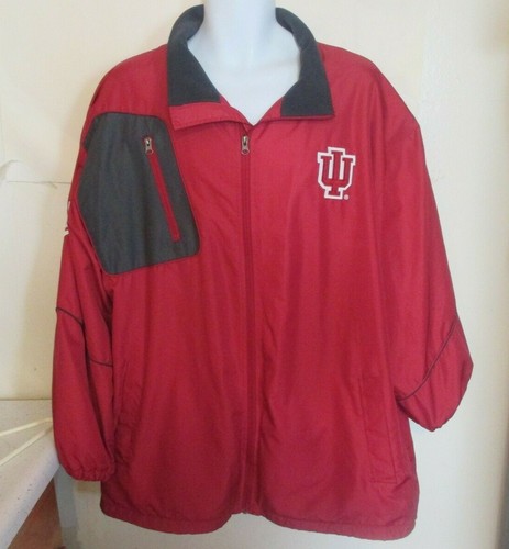 Indiana University IU Hoosiers Campus Zip Jacket Men's XXL fleece lined ...