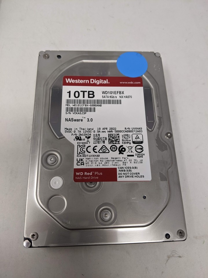 Western Digital 10TB WD Red Plus NAS Internal Hard Drive HDD 7200 RPM ...