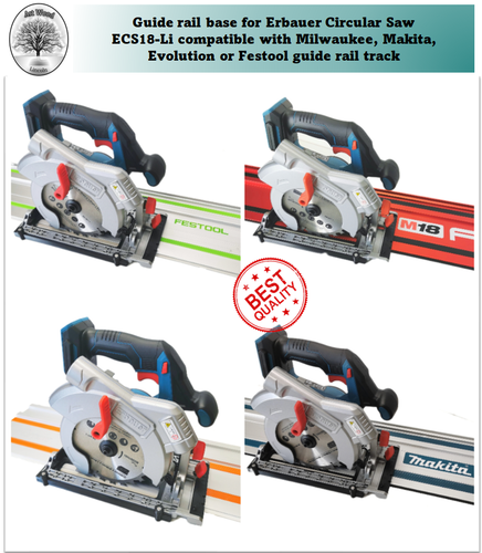 Adaptor base Erbauer ECS18-Li compatible guide rail track Made UK | eBay UK