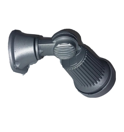 SpotLight Silver Outdoor Adjustable Lighting Garden Wall Mount IP44 ...