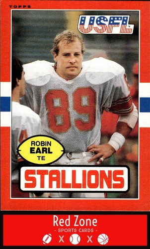 1985 Topps USFL - #23 Robin Earl NM Set Break. | eBay