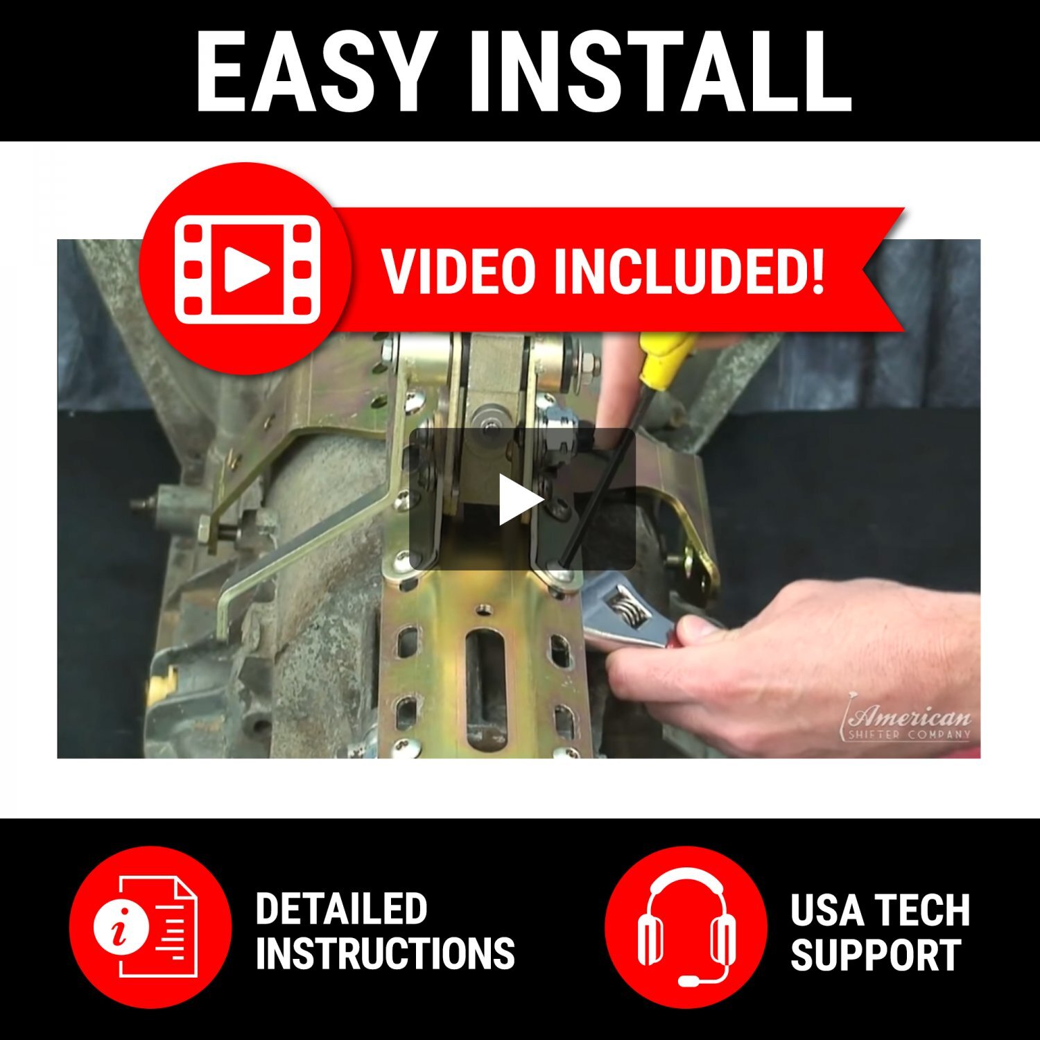 GM 200r4 Transmission Shifter Fits Lokar Kit 12 Black Arm for sale ...