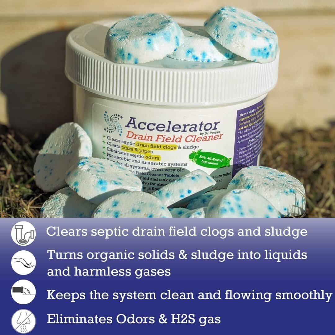 Drain Field Cleaner by Dr. Pooper - Clears Septic System Leach & Drain ...