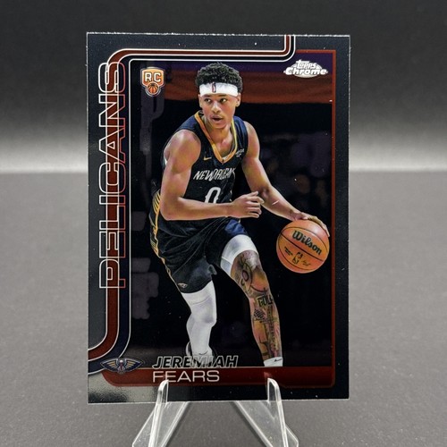 2025-26 Topps Chrome NBA Jeremiah Fears Rookie Card New Orleans RC 🔥 | eBay