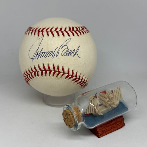 Johnny Bench signed Rawlings ONL Baseball JSA COA Reds HOF Auto A4070 ...