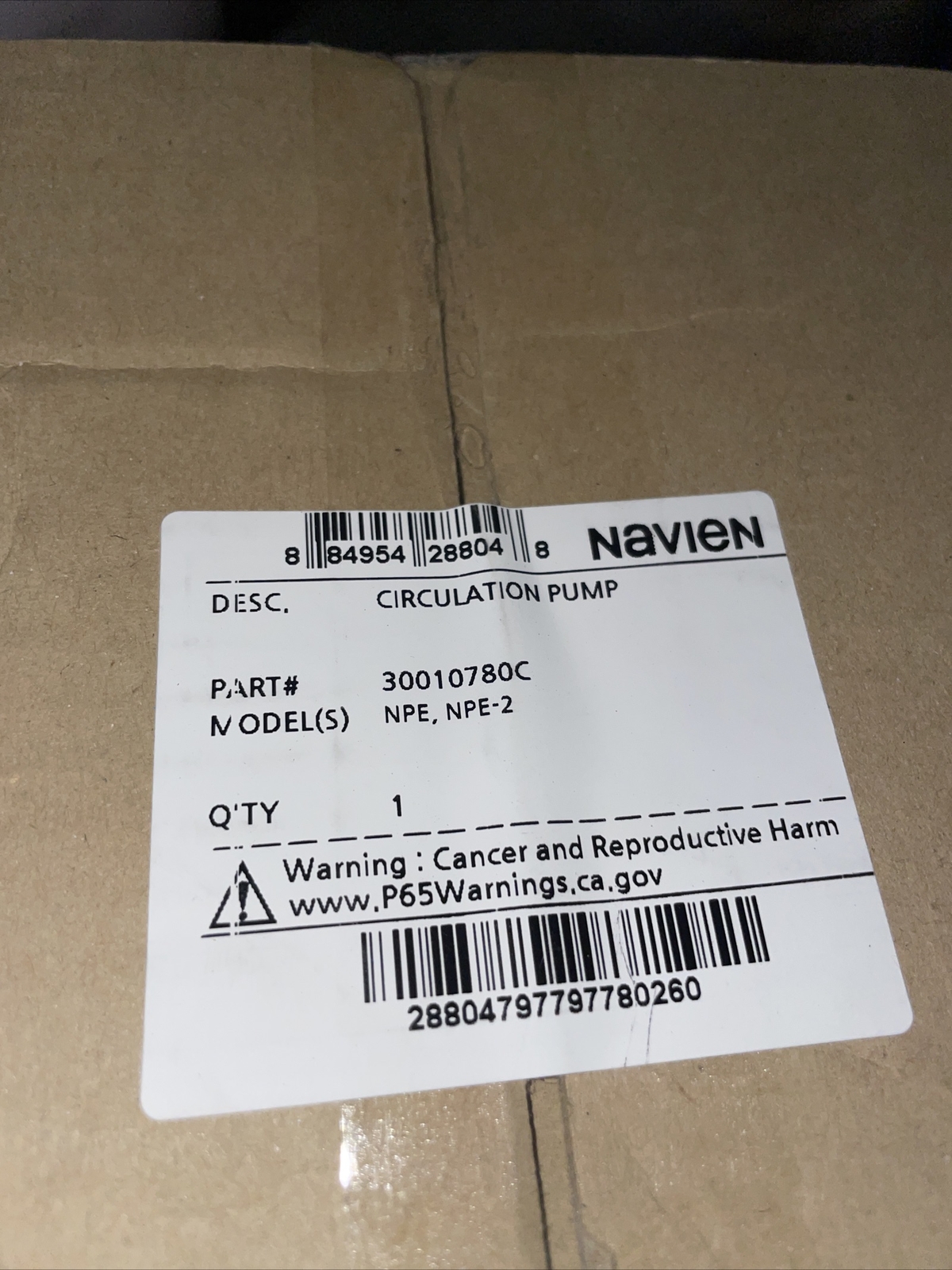 Navien 30010780C Circulation Pump 120V | eBay
