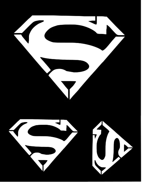 Superman Logo Stencil