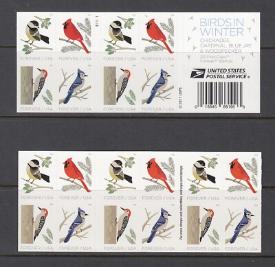 USA BOOKLET FOREVER SC# 5317-5320 BIRDS IN WINTER - 20 S.A. MNH - PL ...