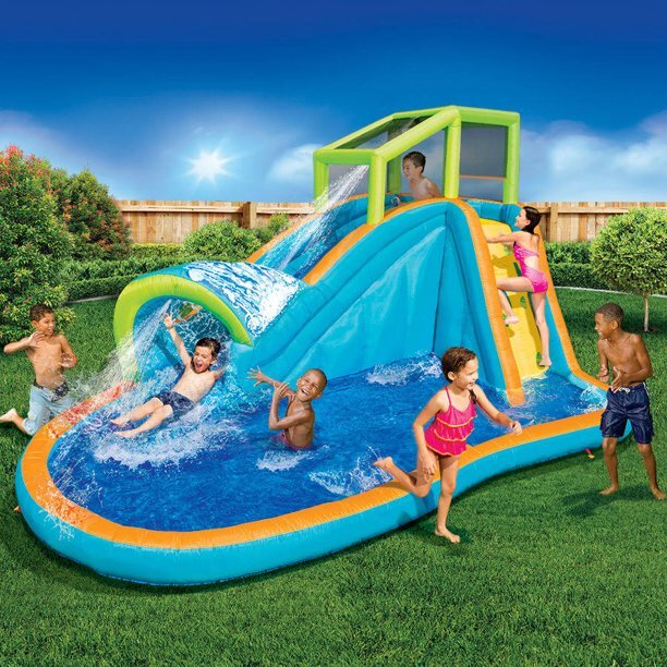 Banzai Inflatable Pool Slide Amazon.com: Banzai Inflatable Water Slide