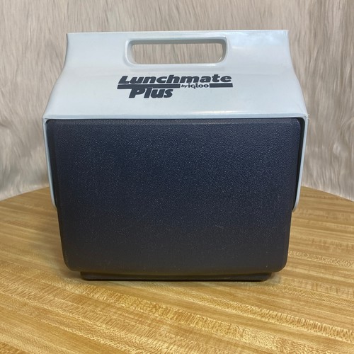 Lunchmate Plus by Igloo Personal Cooler Vintage White LunchBox Navy ...