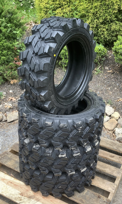 Set of 4-Heavy Duty 27X8.50-15 Camso SKS753 Skid Steer-27X8.5-15 -8 PLY ...