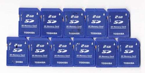 Lot Of 11x Toshiba 2GB SD Camera Memory Cards | eBay