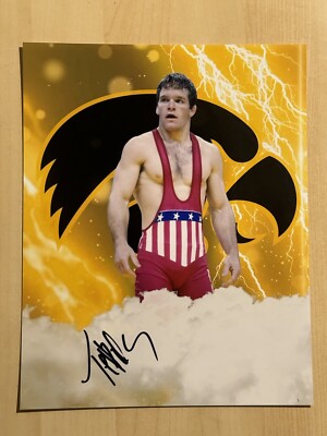 TERRY BRANDS HAND SIGNED 8x10 PHOTO IOWA HAWKEYES WRESTLING LEGEND COA ...