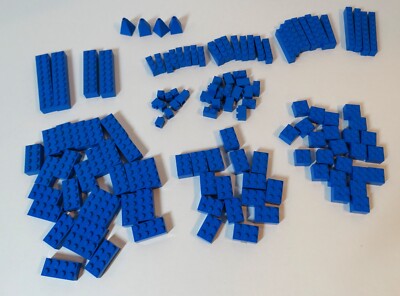 LEGO blue bricks assortment 130+ pc's | eBay