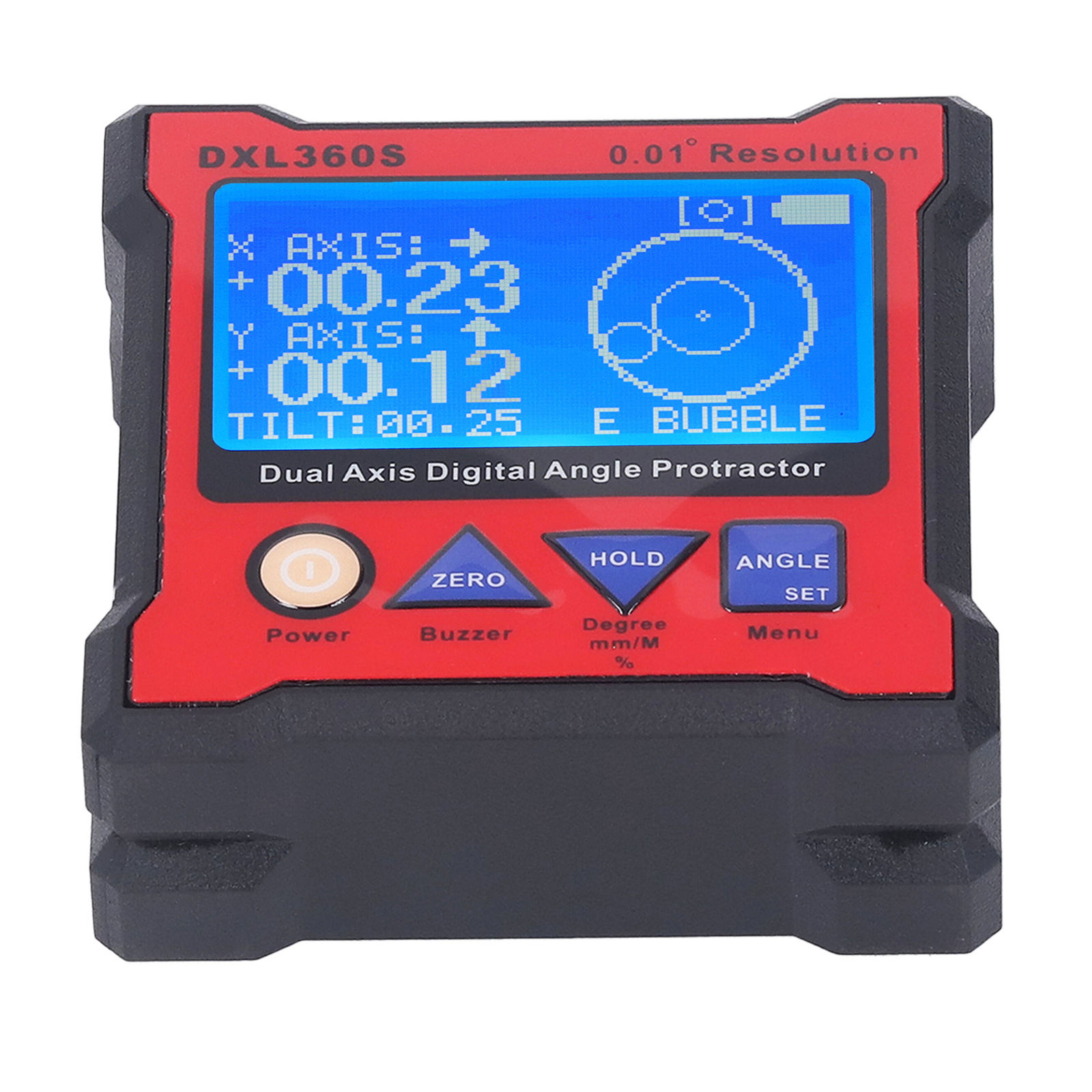 Digital Protractor 2 Axes Sound Alarm Electronic Angle Finder High ...